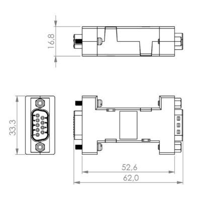 RS232 Medical Isolator E1 • EMO Systems GmbH GmbH